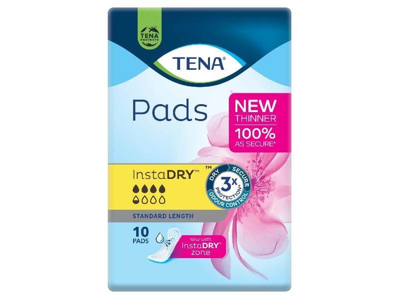 TENA Pads InstaDRY Standard Length – Mediply Plus